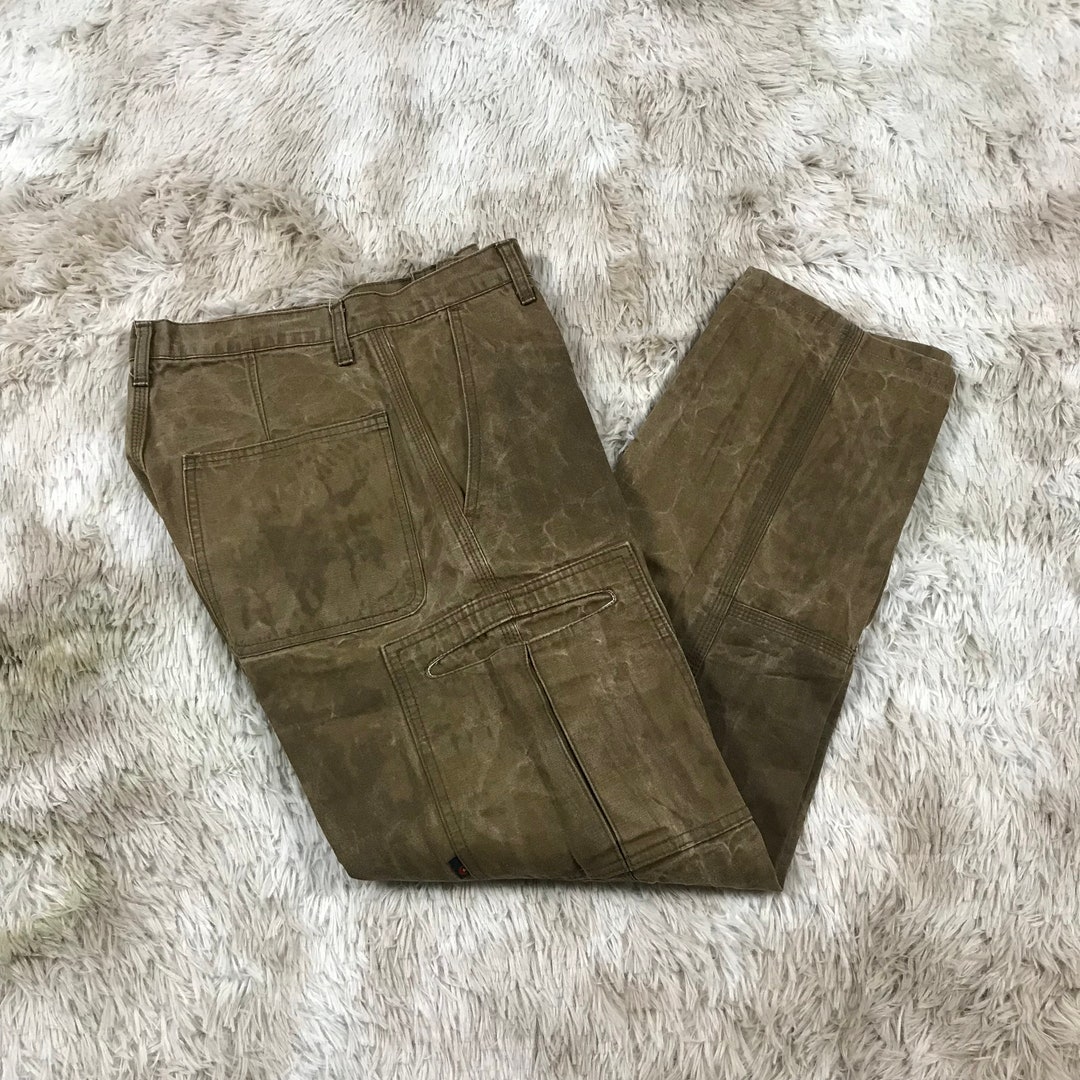 FLAT LINE Heavy Cotton Denim Cargo W30 Made in Japan - Etsy