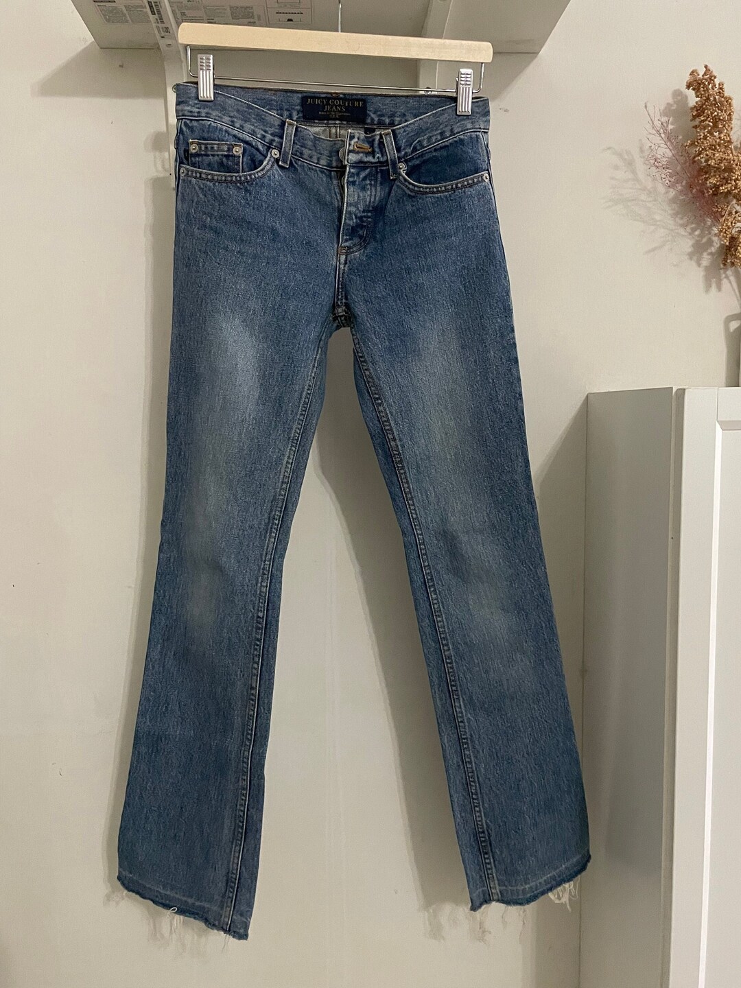 Juicy Couture Jeans Boot Cut Low Rise Fringe Size 26 - Etsy
