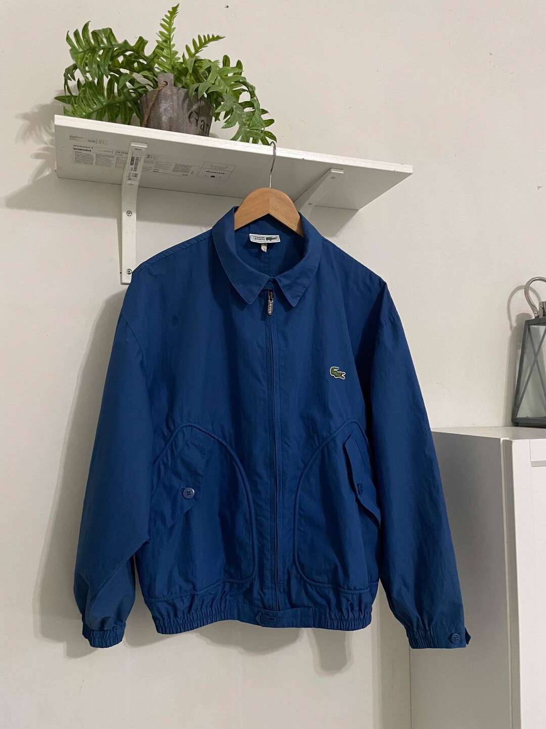 Vintage 90s Lacoste Blue Cotton Nylon Jacket Size 3 - Etsy