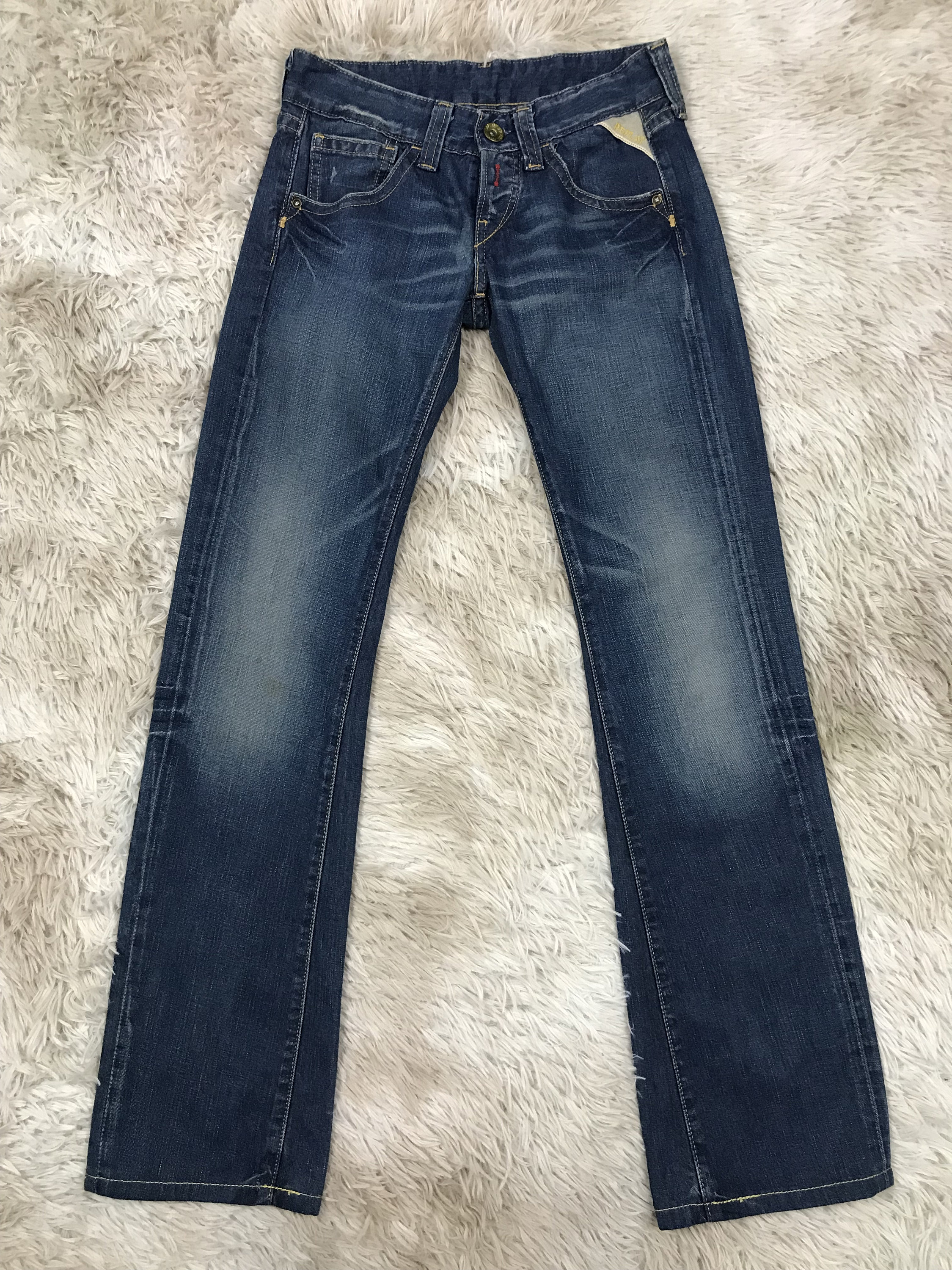Replay Jeans Low Rise Boot Cut Embellishment Swarovski W24 - Etsy