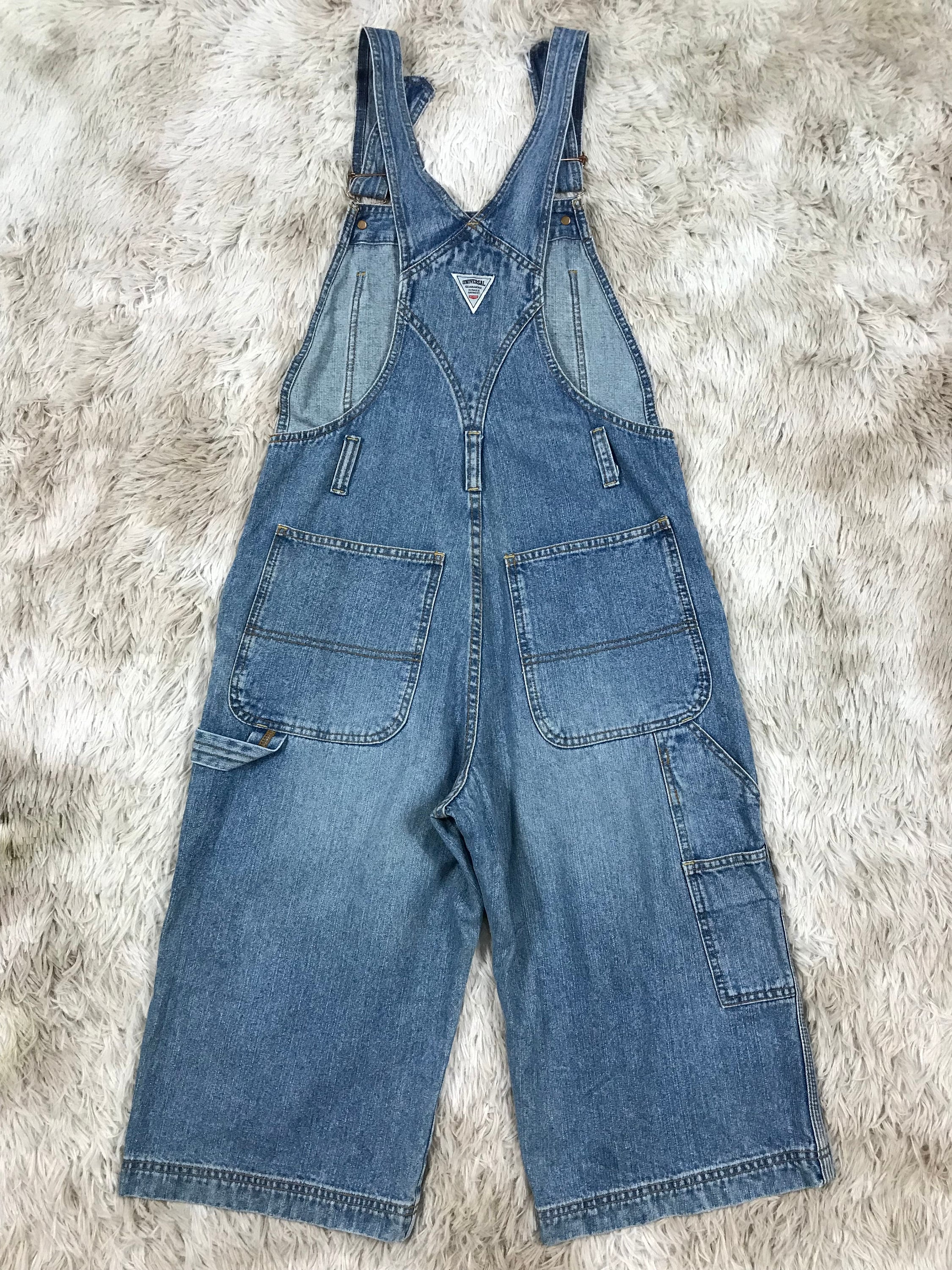 Universal by BIG JOHN Denim Overall Shorts Jorts Jeans Size S W31 - Etsy