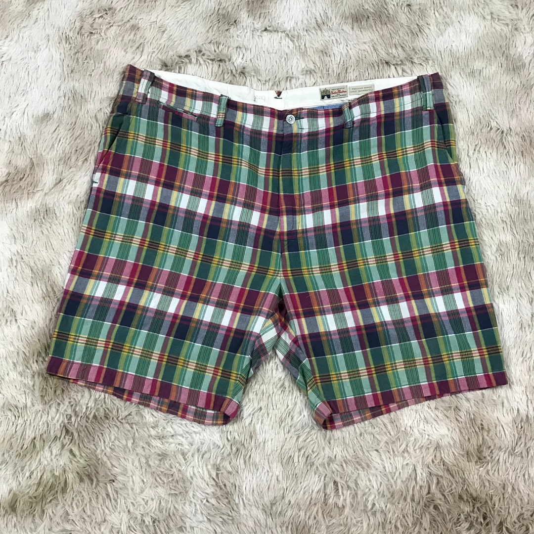 Polo Ralph Lauren Shorts W46 India Madras Cotton 2 Layer Big Size - Etsy