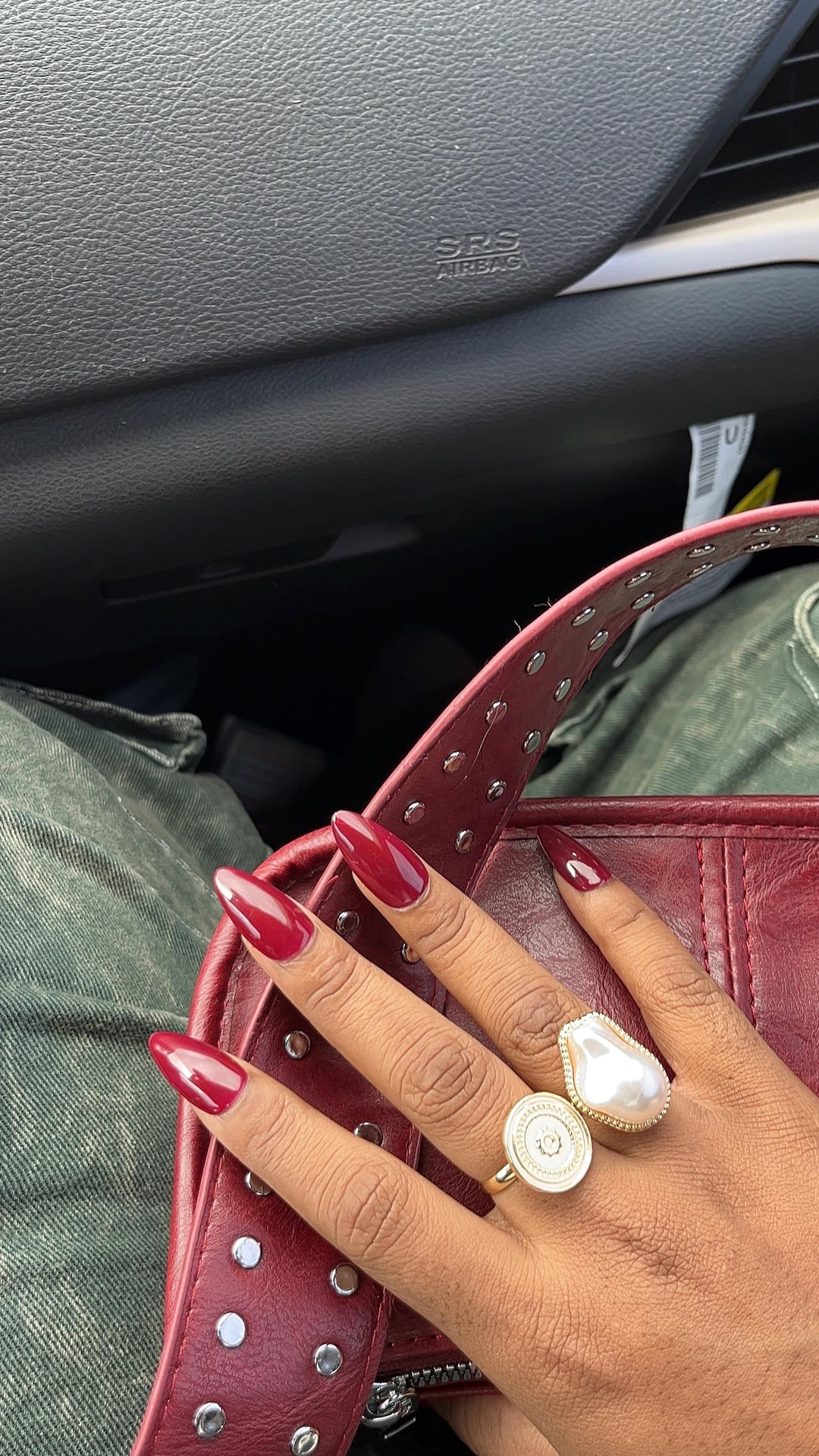 Cherry Mocha Press on Nails, Cute Nail Art, Red Nails, Fall Nails, Glue ...