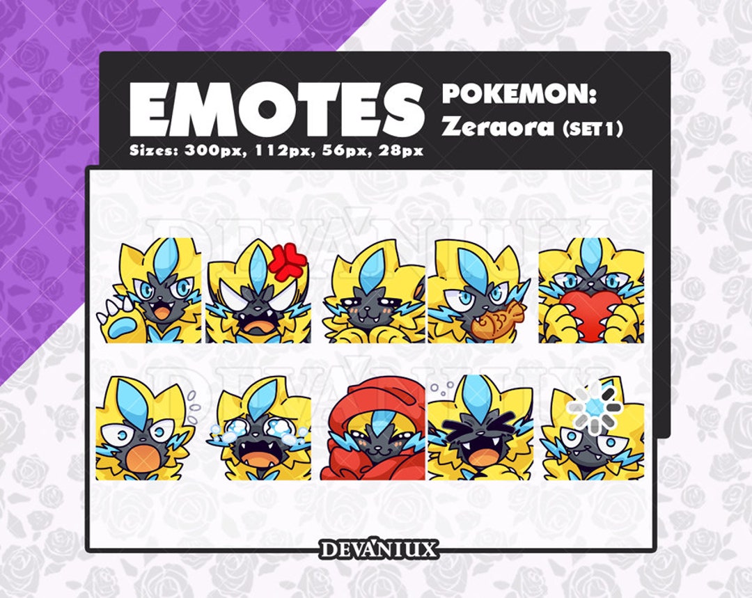 Twitch Emotes POKEMON : Zeraora SET 01 - Etsy UK