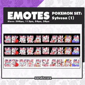 Twitch Emotes - POKEMON : Sylveon (SET 01) - Etsy