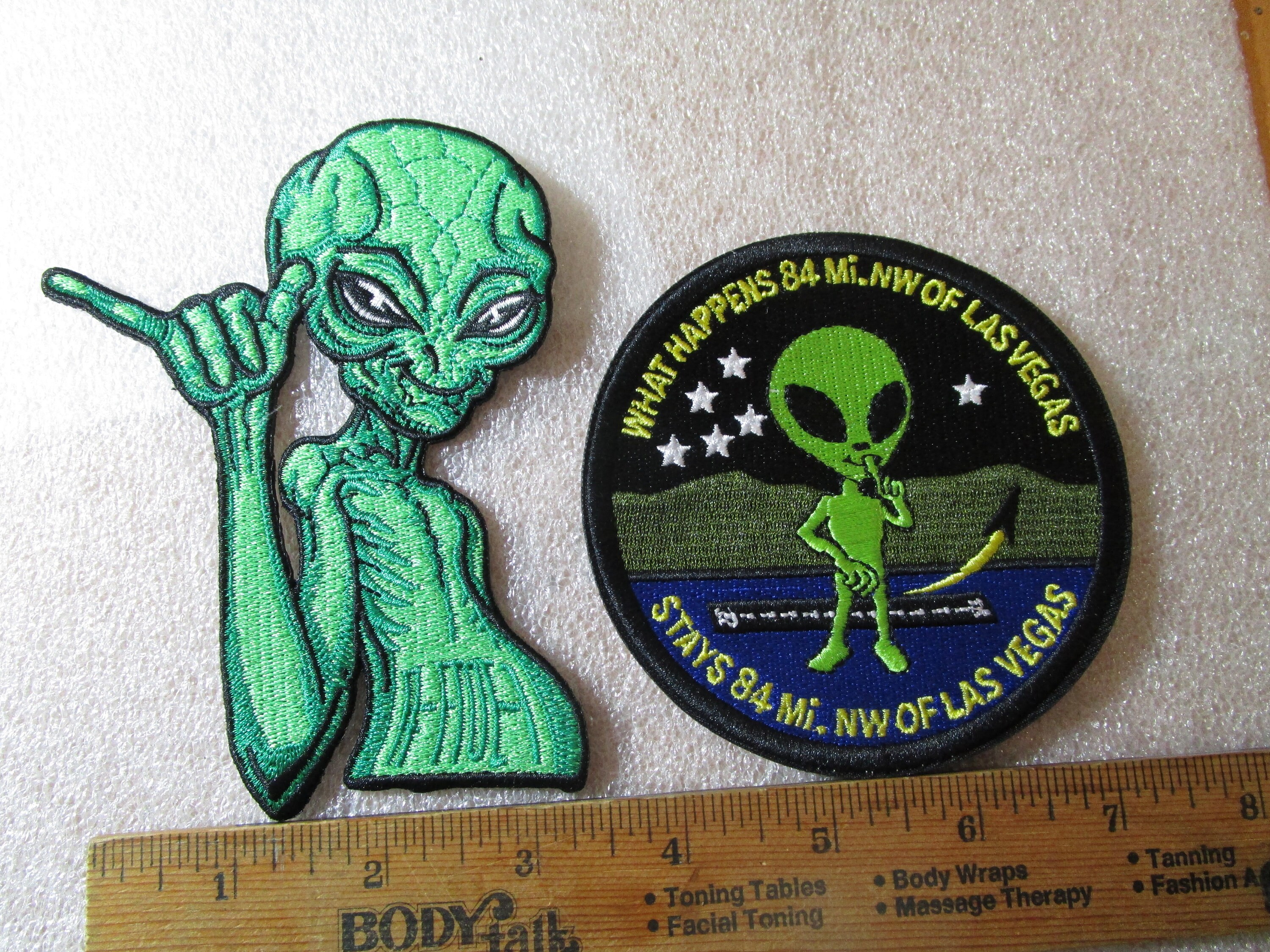 Green Alien Area 51 Iron on Patch & 84 Miles NW pf Las | Etsy