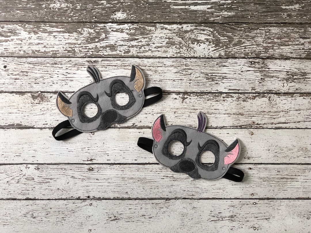 Hyena Masks Kids Masks Kids Costumes Hyena Mask Felt Mask Animal Mask ...