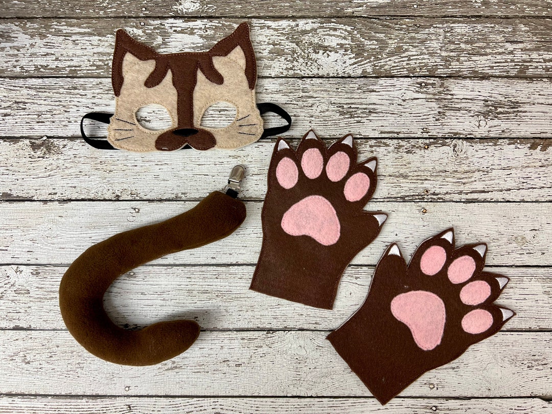 Siamese Cat Costume Siamese Cat Mask Siamese Cat Mittens Siamese Cat ...