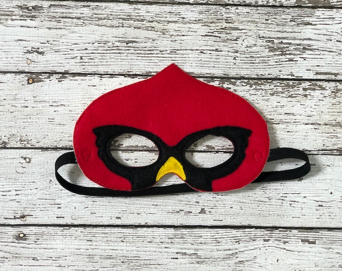 Felt Cardinal Mask Bird Mask Cardinal Costume Red Bird - Etsy