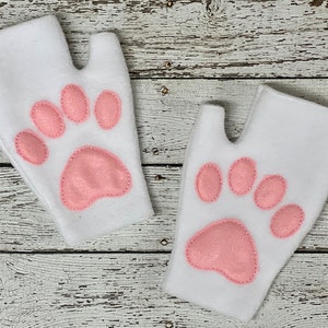 Whimsical Fingerless Animal Mittens - Cat and Dog Costume Mittens - Etsy