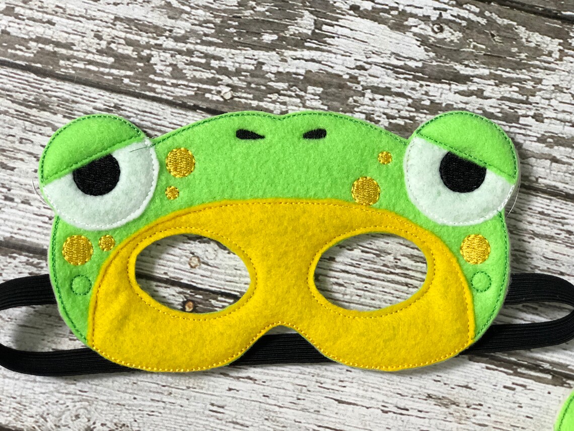 Frog Masks Toad Felt Masks Animal Mask Frog Costume Toad | Etsy
