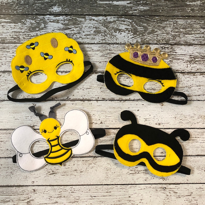 Bumble Bee Mask Bee Mask Bee Costume Insect Mask Queen Bee - Etsy