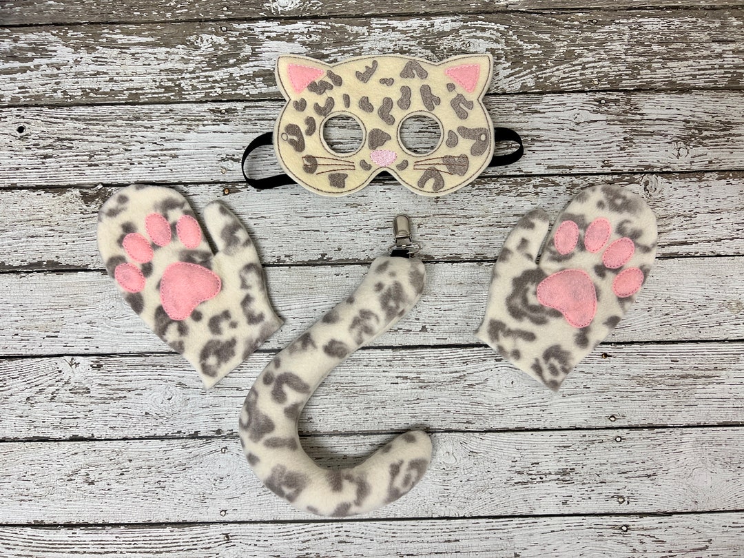 Cheetah Costume Cheetah Mask Cheetah Mittens Cheetah Tail Cheetah Cat ...