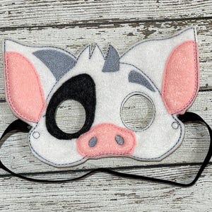 Handmade Embroidered Adorable Pig Mask - Perfect for Play & Occasions ...