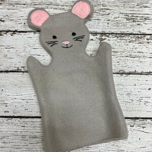 Mouse Hand Puppet Mouse and Cookie Puppet Mouse Fleece Handpuppet ...