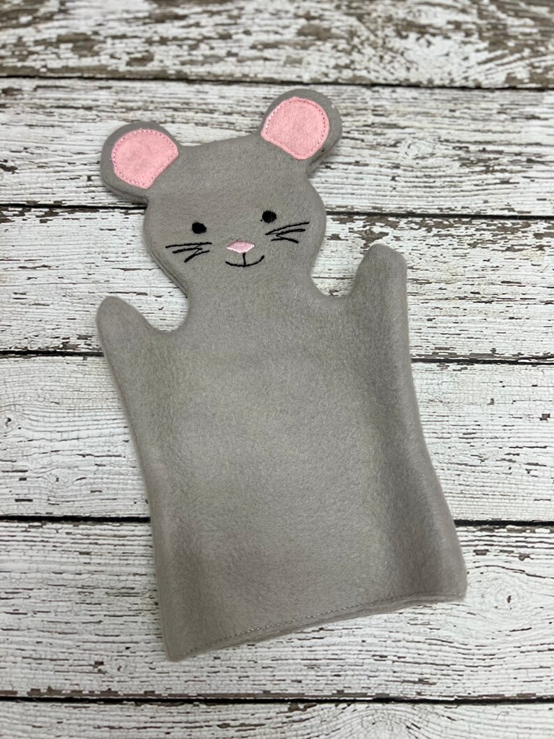 Mouse Hand Puppet Mouse and Cookie Puppet Mouse Fleece - Etsy
