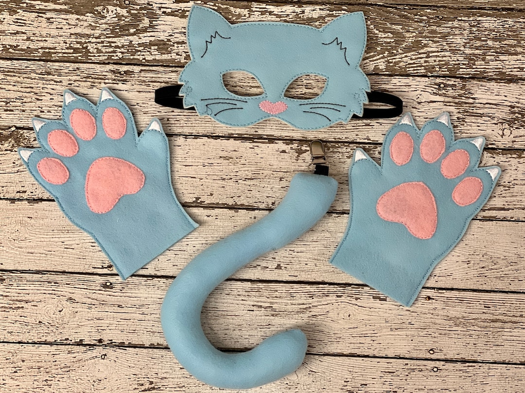Blue Cat Costume Halloween Blue Cat Mask Halloween Cat Mask Blue Cat ...