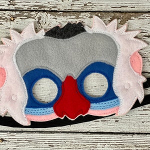 Mandrill Mask Mandrill Costume Baboon Mask Baboon Costume Primate Mask ...