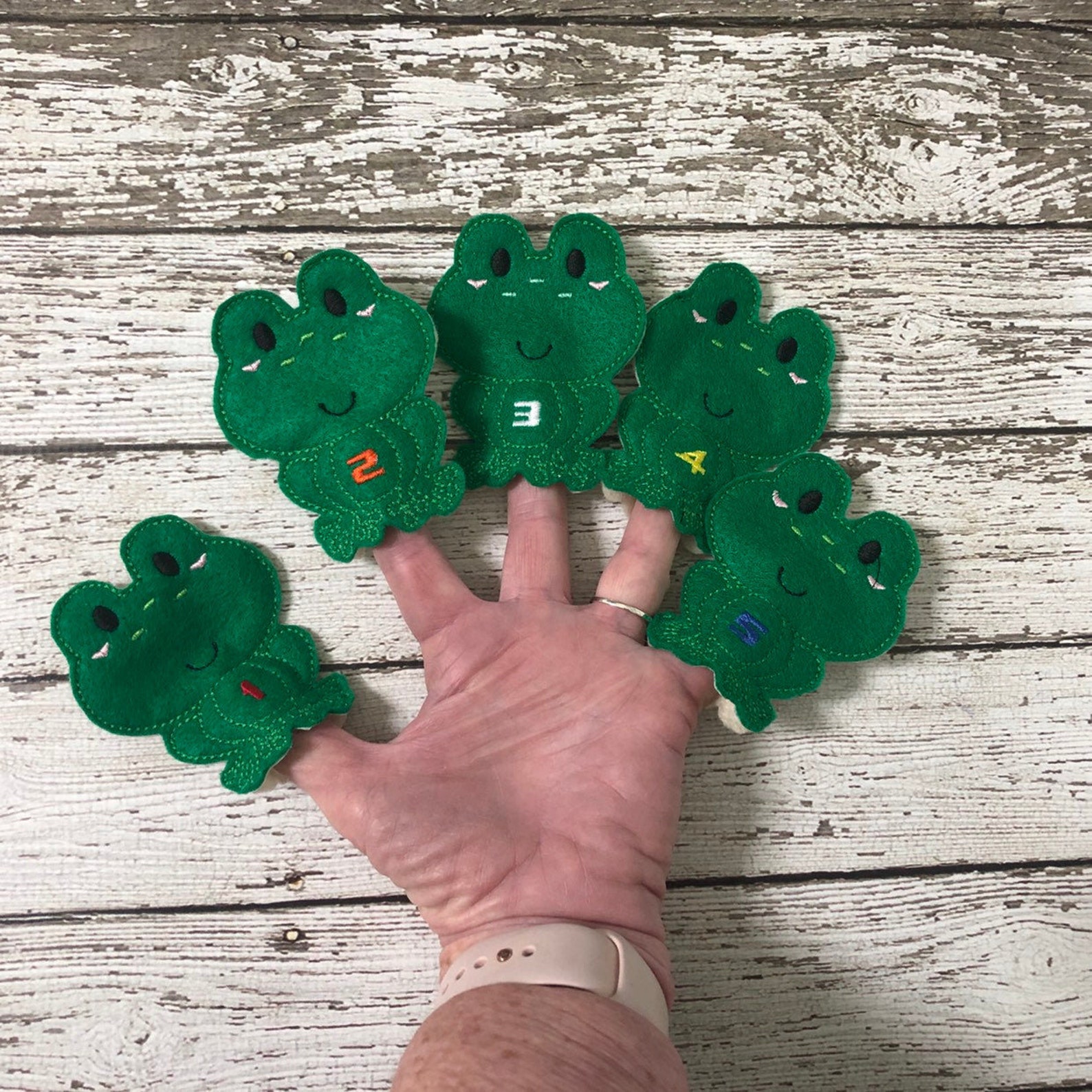 Frog Finger Puppet Set Felt Finger Puppets for Kids Handmade | Etsy