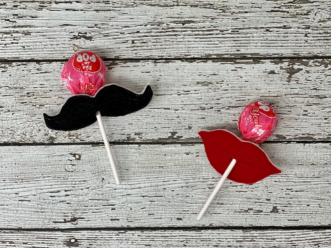 Charming Lip and Mustache Lollipop Holders, Fun Lollipop Holders for ...