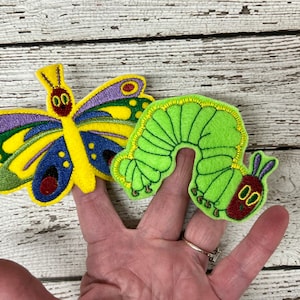 Hungry Caterpillar Felt Finger Puppets: Storytime Puppet Set - Etsy