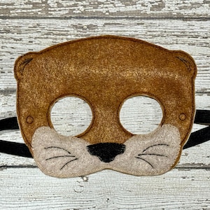 Enchanting Otter Mask: Vibrant Felt Halloween Costume Accessory - Etsy