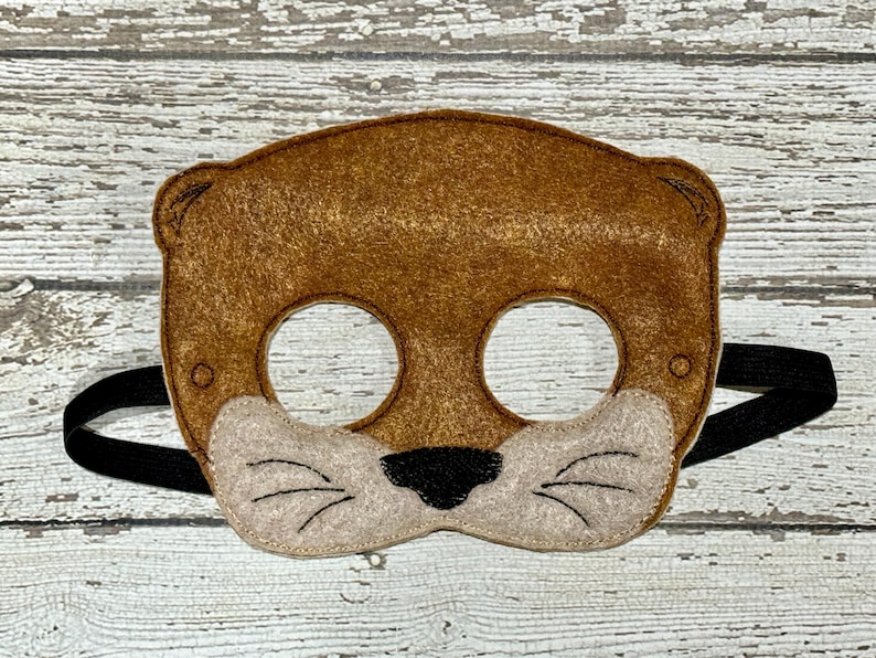Enchanting Otter Mask: Vibrant Felt Halloween Costume Accessory - Etsy