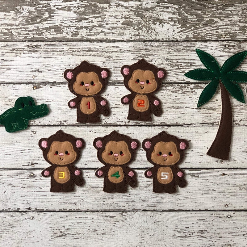 5 Little Monkeys - Etsy