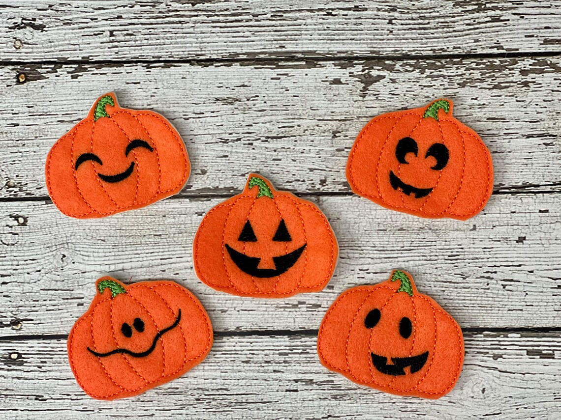 Jack-o-lantern Finger Puppets Felt Finger Puppet Halloween - Etsy