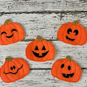 Jack-o-lantern Finger Puppets Felt Finger Puppet Halloween Finger ...