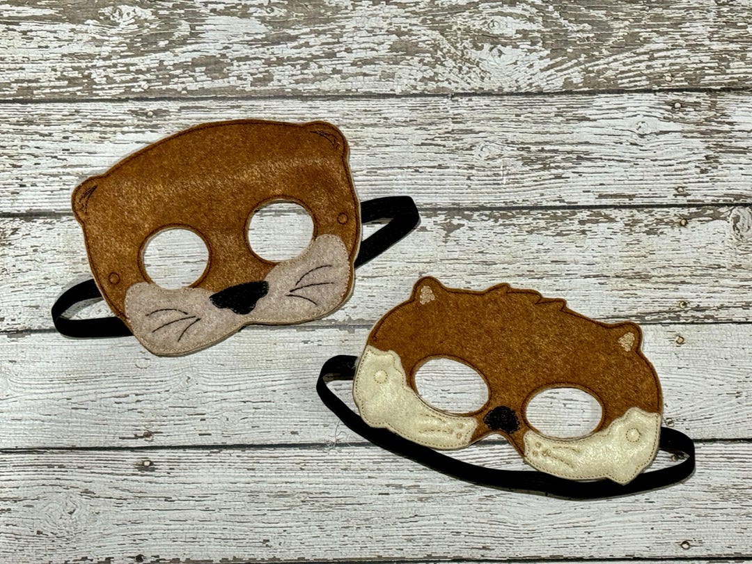 Enchanting Otter Mask: Vibrant Felt Halloween Costume Accessory - Etsy
