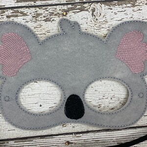 Koala Mask Koala Costume Koala Animal Mask Koala Felt Mask Floral Koala ...