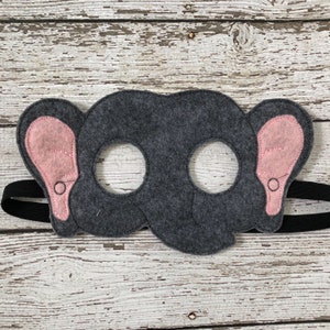 Elephant Mask Elephant Costume Elephant Felt Mask Zoo Birthday Party ...