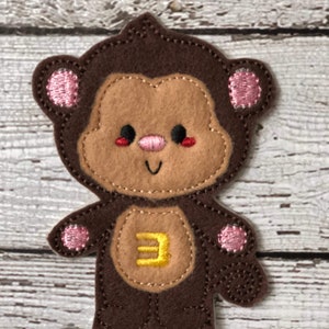 5 Little Monkeys Felt Finger Puppets Monkey Finger Puppets Crocodile ...