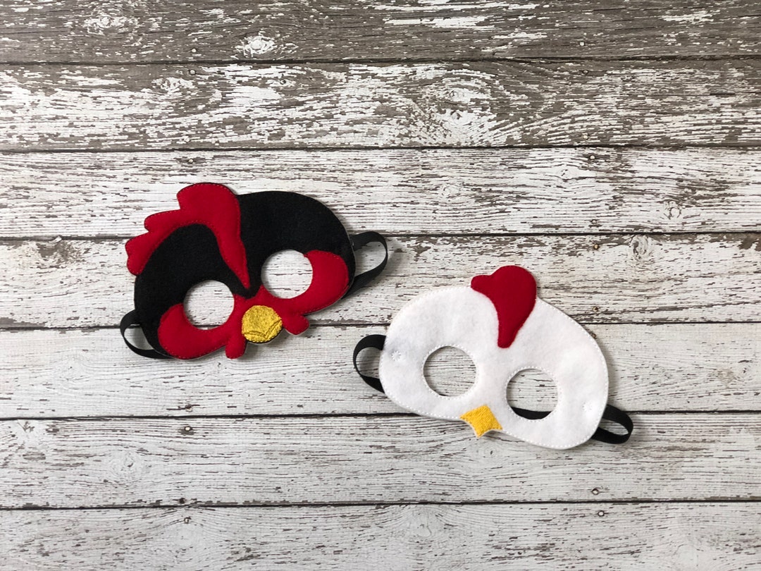 Chicken Felt Mask Rooster Felt Mask Chicken Mask Rooster Mask Bird Mask ...