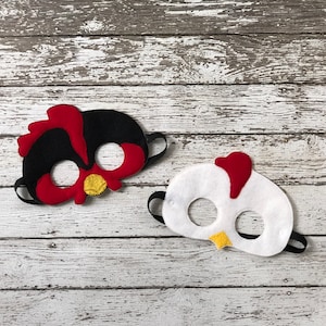 Chicken Felt Mask Rooster Felt Mask Chicken Mask Rooster Mask Bird Mask ...