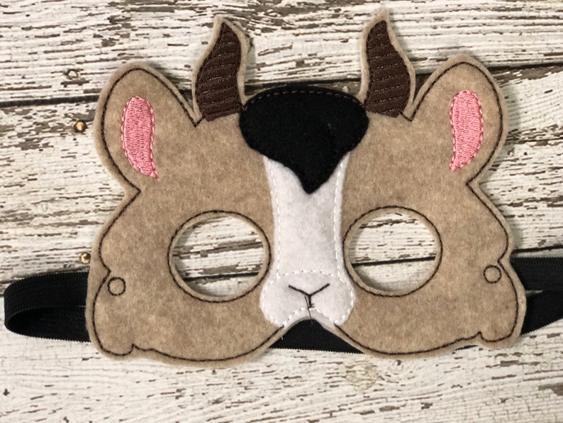 3 Billy Goats Gruff Felt Masks Goat Animal Mask Goat Costume - Etsy