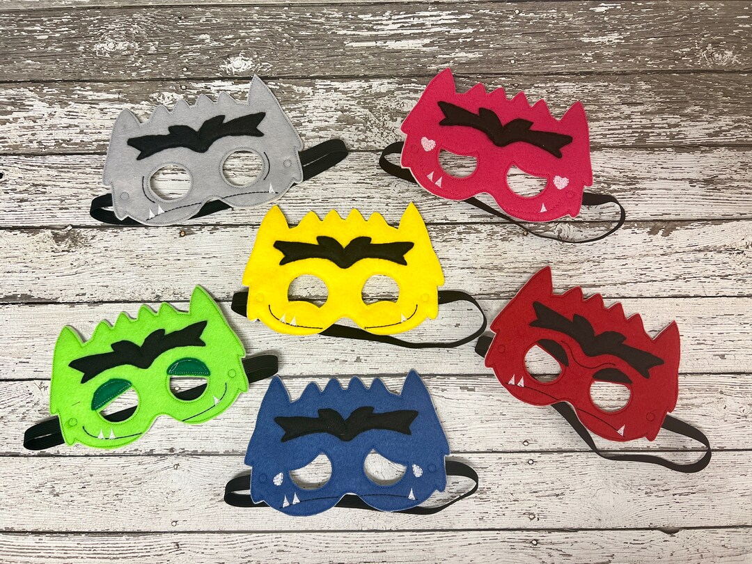 Frightened Monster Mask Frowning Monster Mask Crying Monster Mask ...