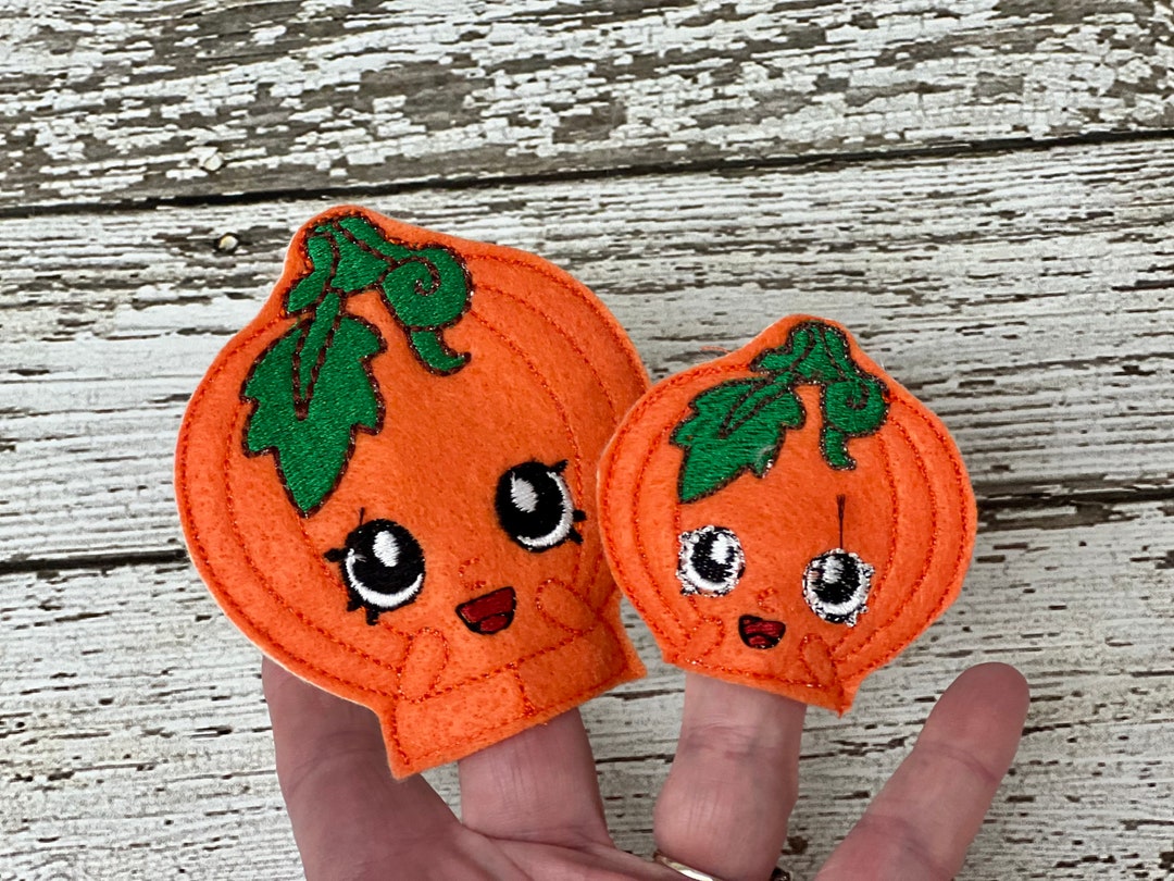 Jack-o-lantern Finger Puppets Felt Finger Puppet Halloween Finger ...