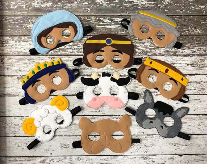 Nativity Felt Masks Nativity Costumes - Etsy