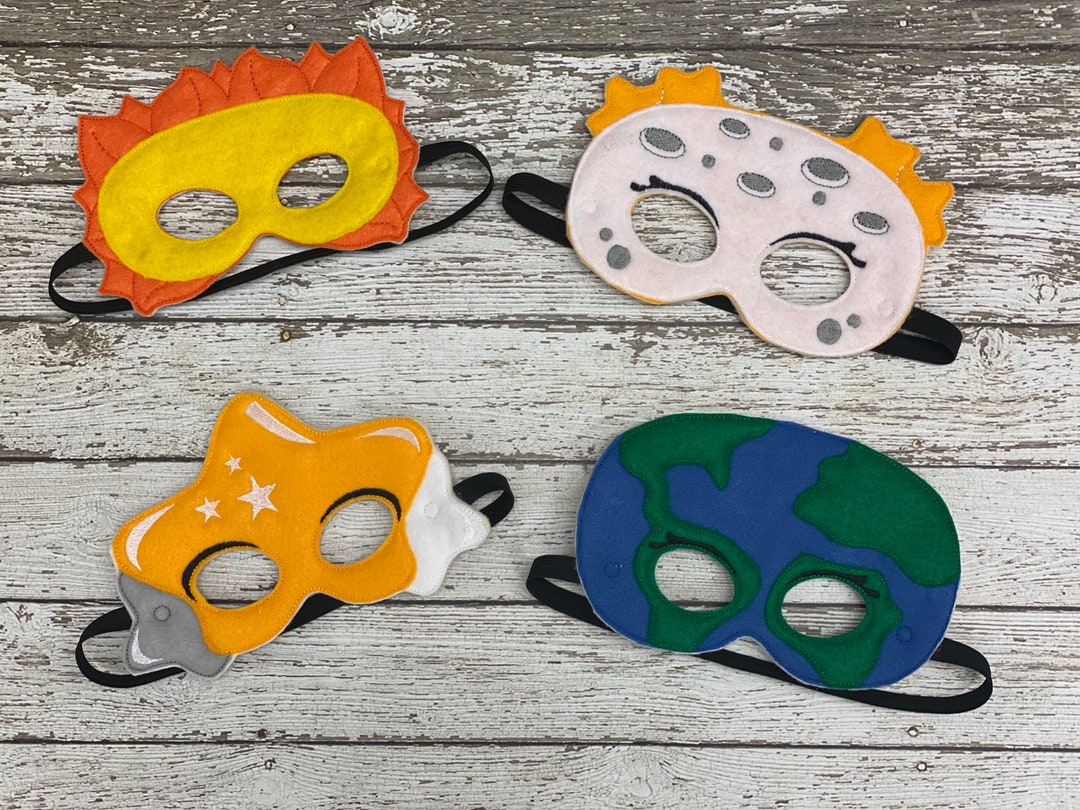 Planet Felt Mask Space Mask Sun Costume Sunshine Mask Earth - Etsy