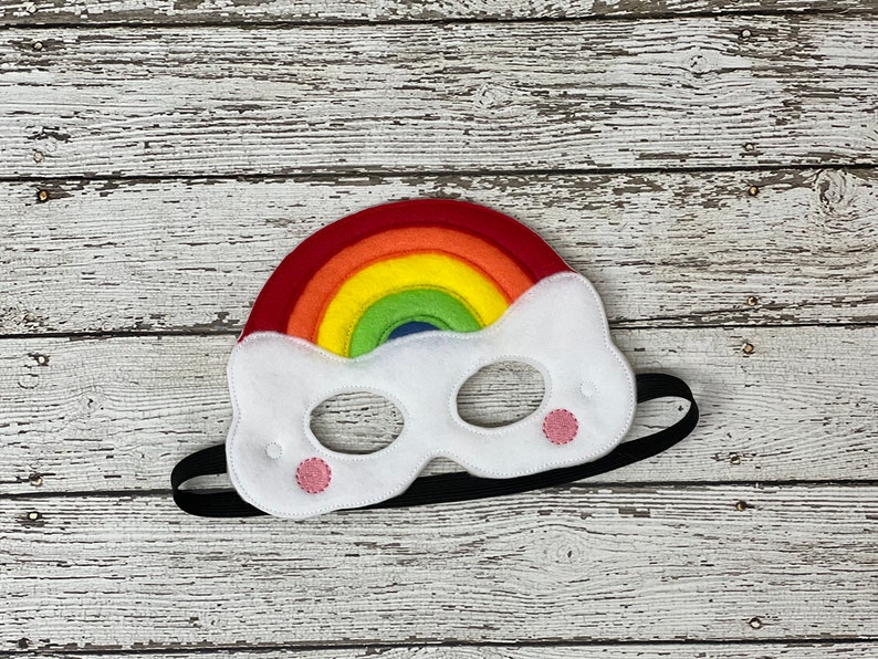 Rainbow Mask Rainbow Costume Cloud Mask Cloud Costume Weather - Etsy