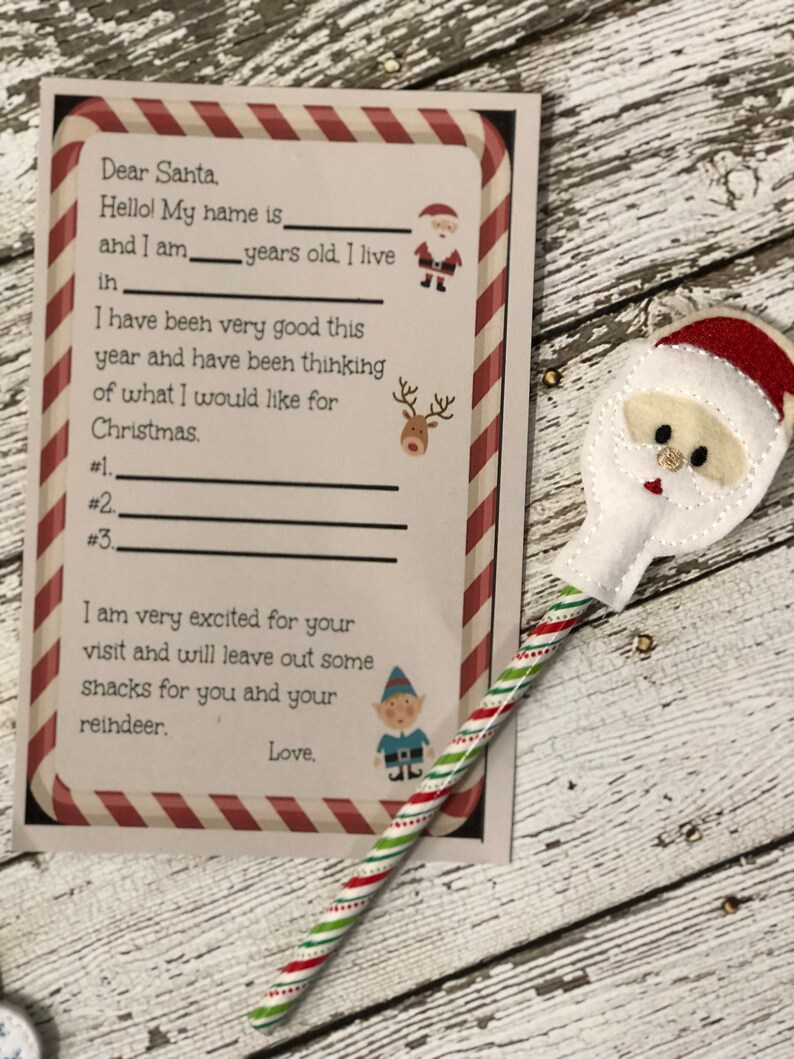 Personalized Santa Countdown Calendar With Letter to Santa Personalized ...