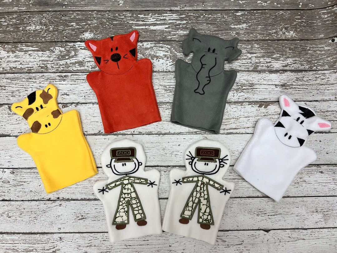 Zoo Animal Hand Puppet Zoo Animal Puppet Zoo Fleece Handpuppet Soft Toy ...