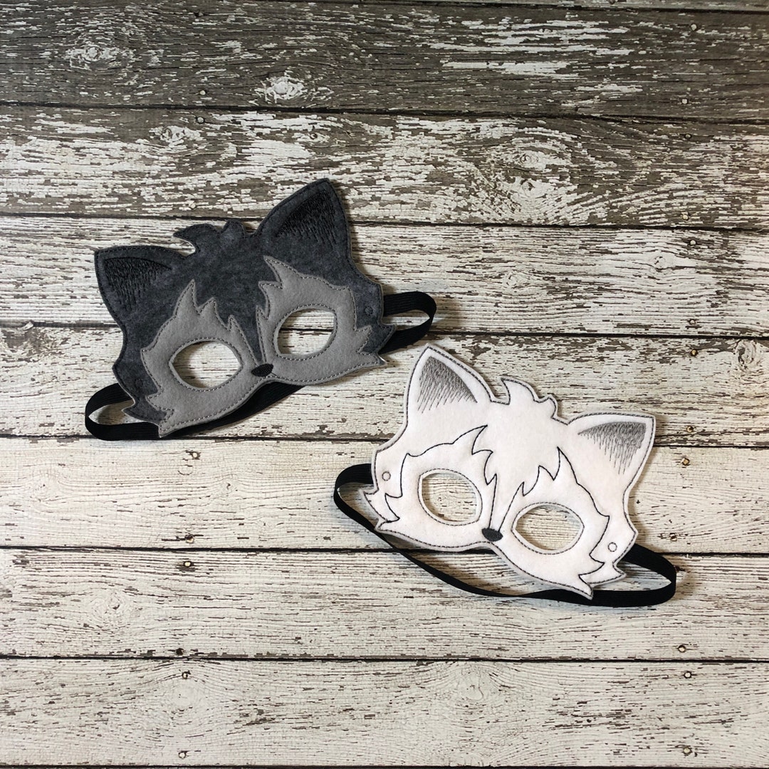 Wolf Masks Wolf Costume Kids Masks Kids Costumes White Wolf Mask Felt ...