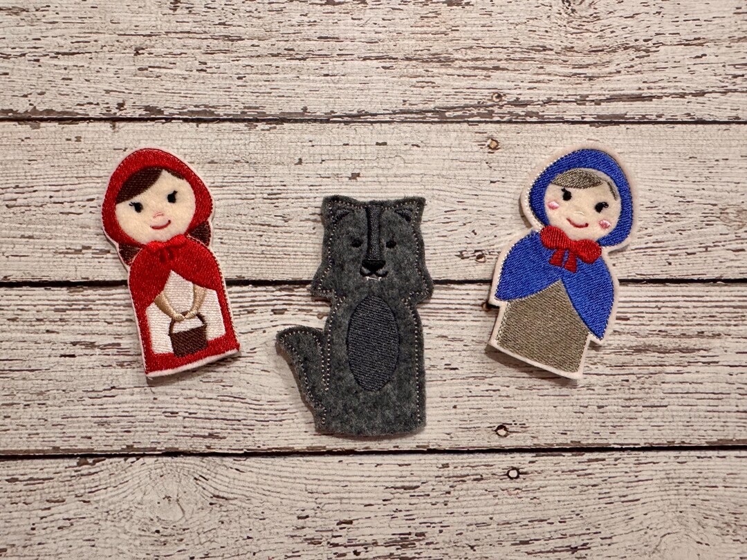 Little Red Riding Hood Felt Finger Puppets - Puppets With Exceptional ...