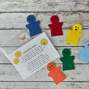 Expressive Emotion Finger Puppets Set Delightful Story Time Props ...
