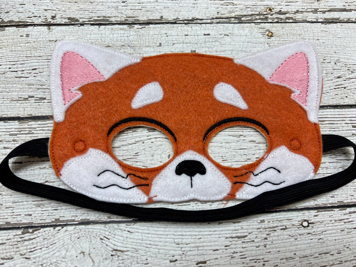 Red Panda Mask Red Panda Bear Cartoon Red Panda Girl Mask Kids - Etsy