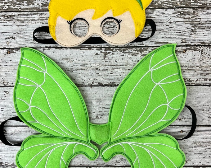 Fairy Mask Fairy Wings Fairy Costume Green Fairy Mask Green Fairy ...