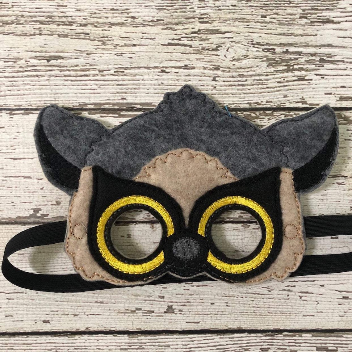 Lemur Felt Mask Lemur Mask Lemur Costume Madagascar Animal | Etsy